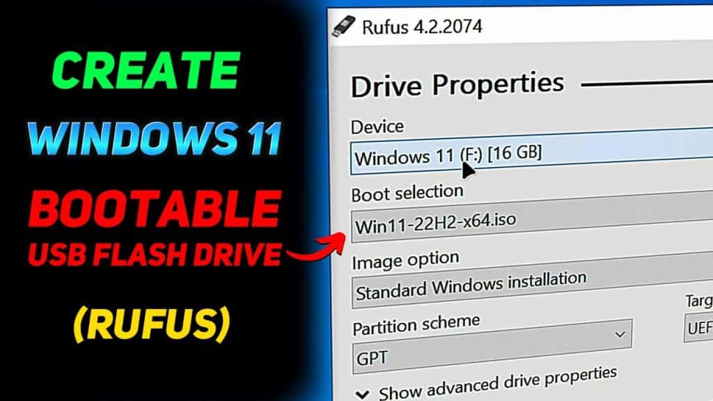 How To Create A Bootable USB With Rufus (Windows 10/11)
