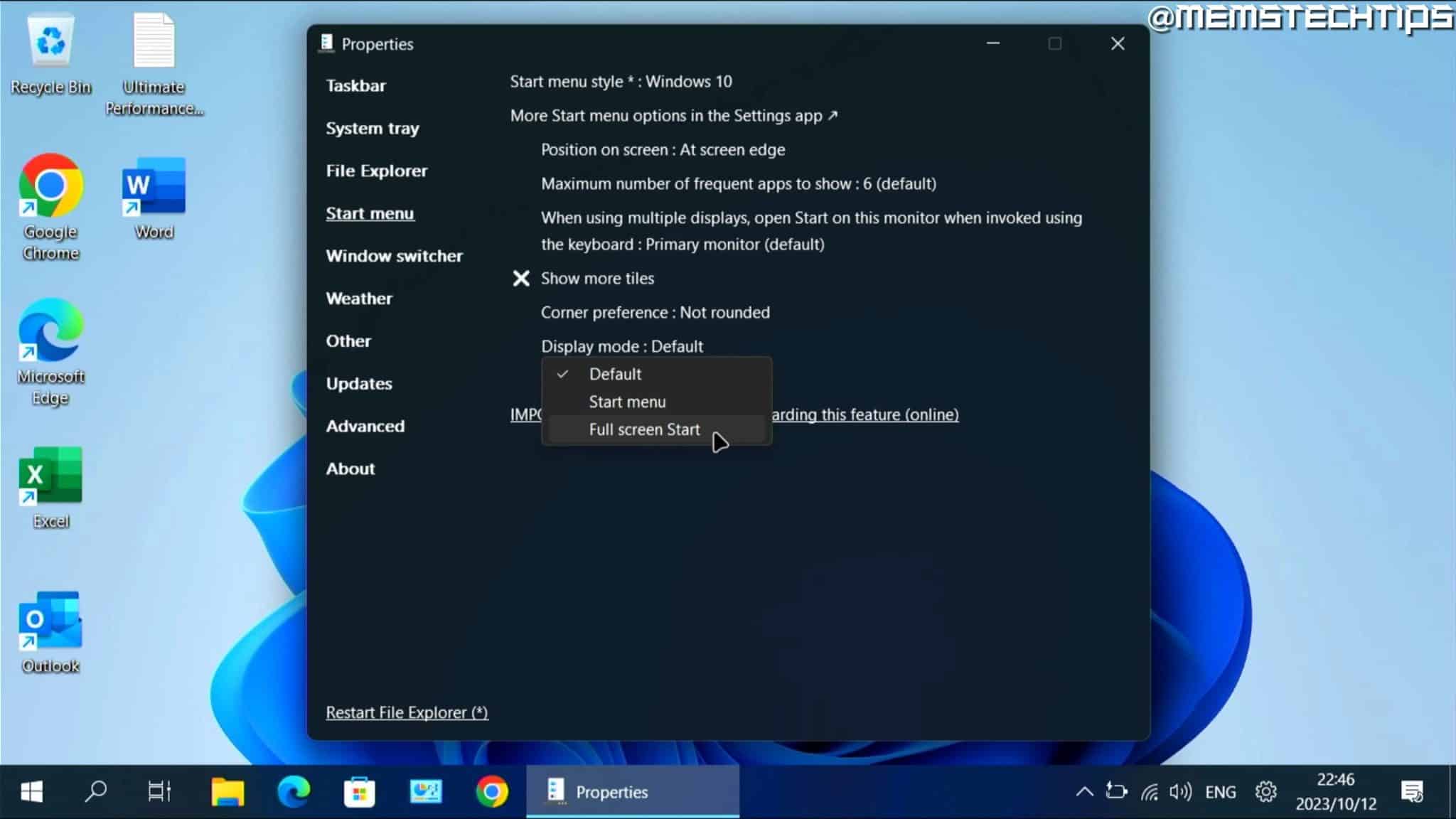 How To Make The Start Menu Full Screen On Windows 11