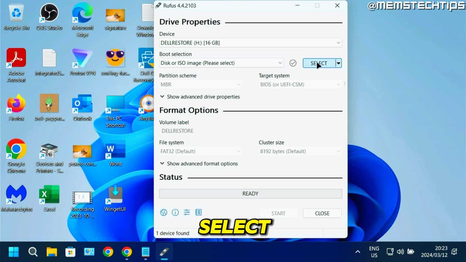 How To Create A Windows 7 Bootable USB Drive With Rufus