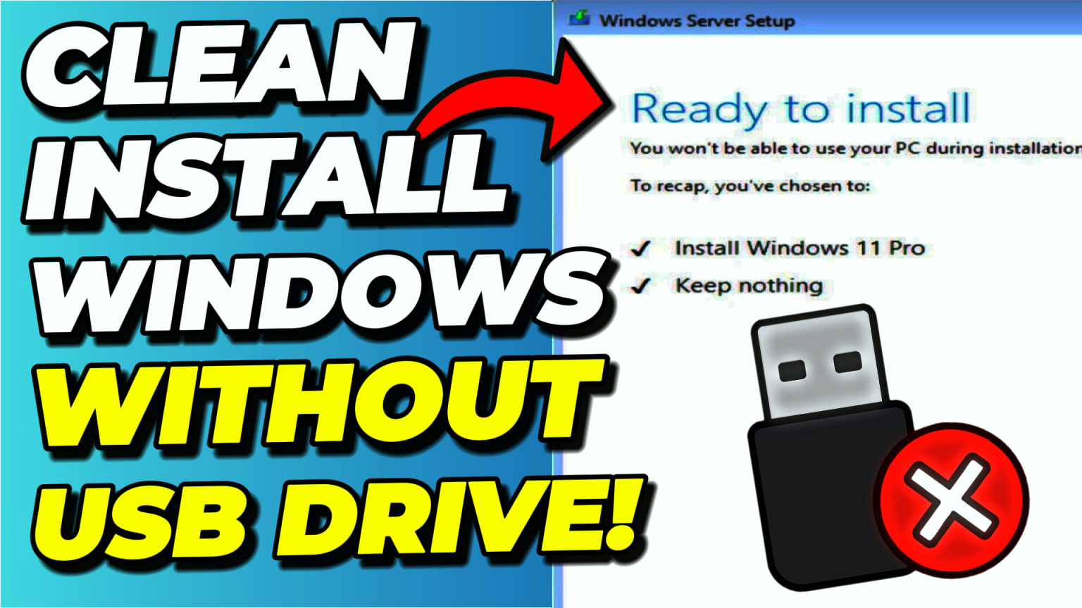 How To Install Windows 11 Without USB Drive (Clean Install Method)
